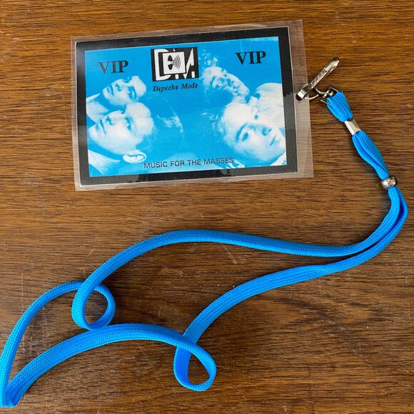 Depeche Mode | Other | Vintage Music For The Masses Vip Pass Lanyard ...